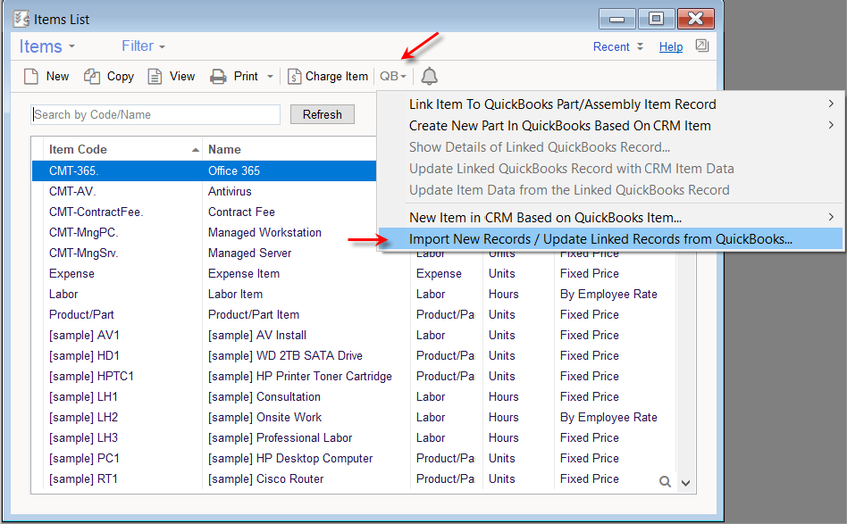 QuickBooks Link - RangerMSP Wiki - PSA software for MSPs and IT services providers
